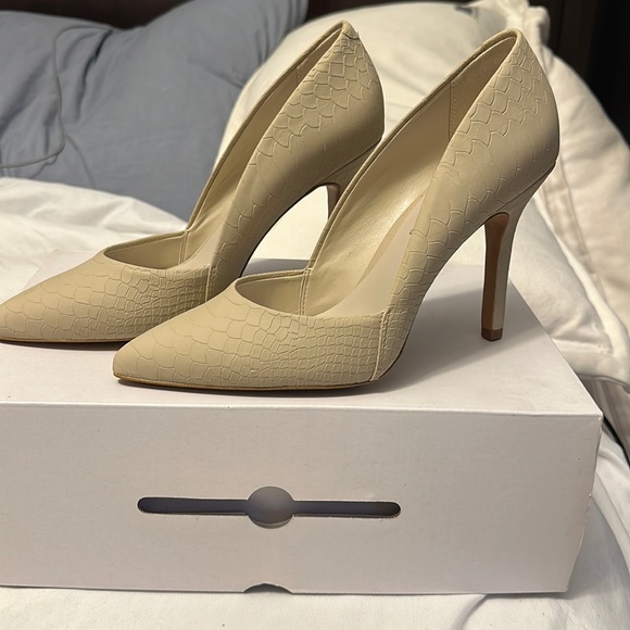 Aldo | Shoes | Aldos New With Box Bone Color Heels | Poshmark